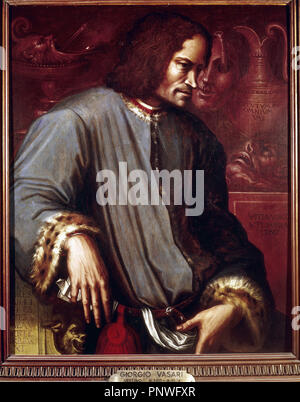 Lorenzo de' Medici also known as Lorenzo the Magnificent on horseback ...