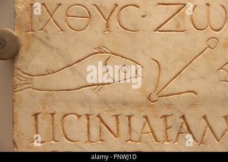 Roman tombstone. Early Christian. Epitaph. Latin inscription. Vatican ...