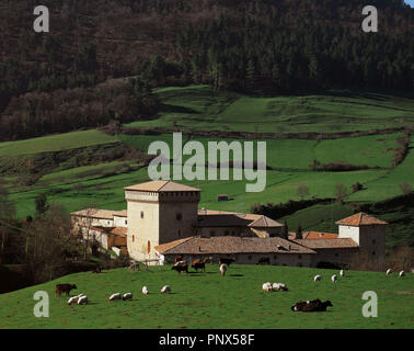 Spain. Basque Country. Quejana (Kexaa). Ayala Palace. Overview. Set ...