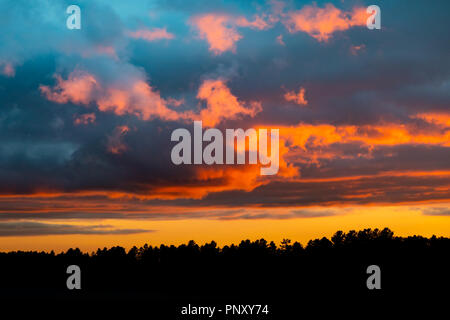 Clearing Storm Clouds at Sunset Stock Photo - Alamy