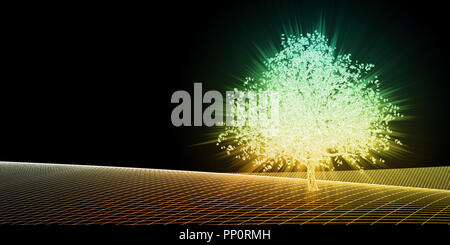 Virtual Reality VR Wireframe Structure Concept Art Stock Photo - Alamy
