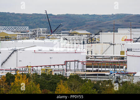 Enbridge Pipeline terminal Hardisty, Alberta Stock Photo - Alamy