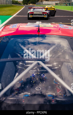 Close-up, Rear view of a Ferrari F40, on display at the 2021 London ...