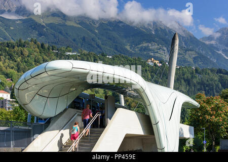 Hungerburgbahn Innsbruck, Architecture by Zaha Hadid Stock Photo - Alamy