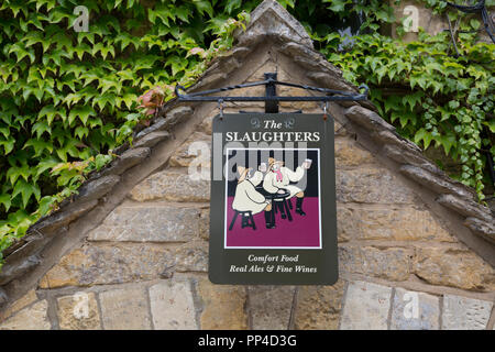 Slaughters Pub; Lower Slaughter; Cotswolds; England; UK Stock Photo - Alamy
