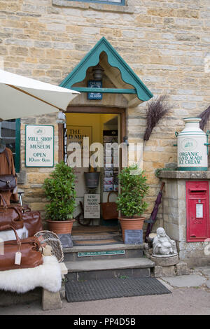 Water Mill Shop; Lower Slaughter Museum; Cotswolds; England; UK Stock ...
