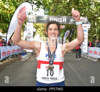 Scotland, UK. 23rd Sept 2018. 2018 Baxters Loch Ness Marathon PICTURED ...