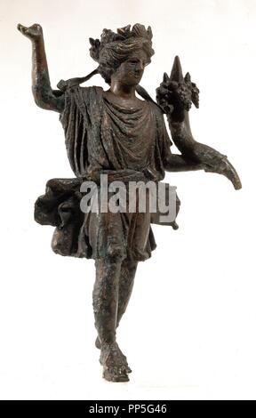 ESTATUA DE UN LAR EN BRONCE-DIOS DEL HOGAR-LORA DEL RIO-ROMANO ...