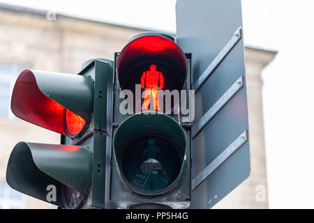 green and red man of german traffic light Germany Europe Stock Photo ...
