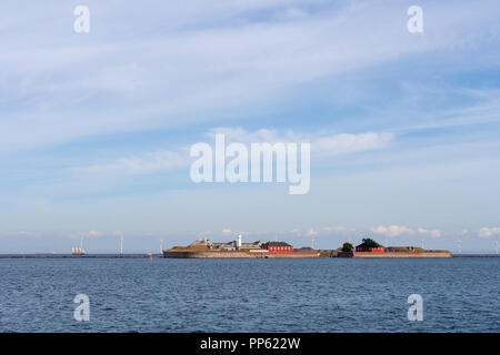 Trekroner Fort (Three Crowns Fortress) at the entrance of Copenhagen ...