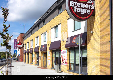 Premier Inn hotel and Brewers Fayre at Walsall in West Midlands Uk ...