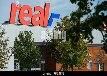 Real hypermarket in Germany Stock Photo - Alamy