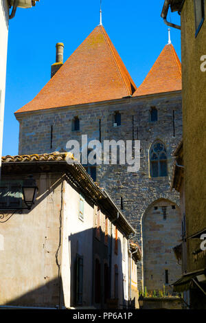 Large medieval stone fortifications with towers and mighty city walls ...