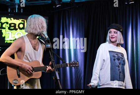 Cole Randall and Shpresa Lleshaj of Flora Cash during the BottleRock ...