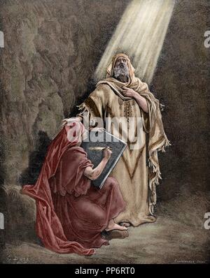 Jeremiah (650-585 BC). Hebrew Prophet. Jeremiah dictating his ...