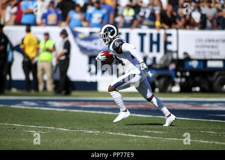 Los Angeles Rams cornerback Blake Countess (24) returns a kick out of ...
