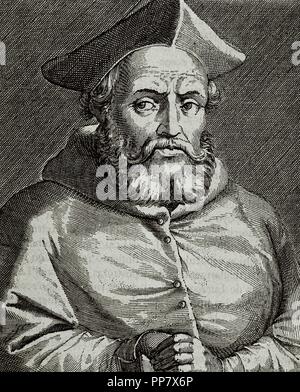 Engraving of Cardinal Gasparo Contarini of Venice Stock Photo - Alamy