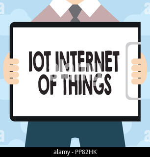 Text sign showing Iot Internet Of Things. Conceptual photo Network of ...