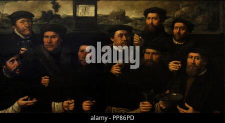 Dirck Jacobsz (1497-1567). Dutch Renaissance painter. Group Portrait of ...