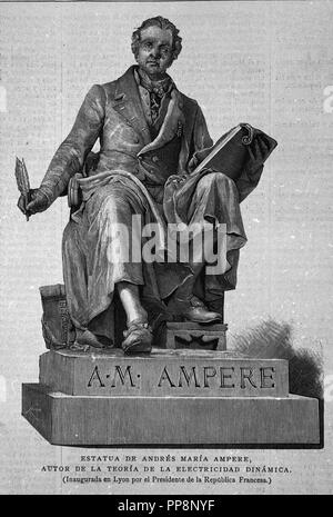 ANDRE-MARIE AMPERE (1775-1836) French mathematician and physicist Stock ...