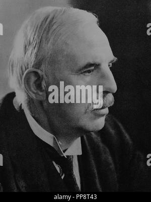 Ernest Rutherford (1871-1937), Nobel prize-winning atomic physicist ...