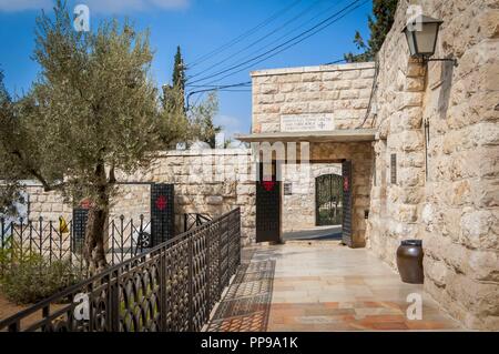 JERUSALEM, ISRAEL. September 15, 2017. An entrance of the Gethsemane ...
