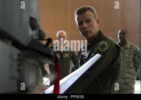 U.S. Air Force Col. Tod Fingal, the 36th Wing vice commander, Col. Paul ...