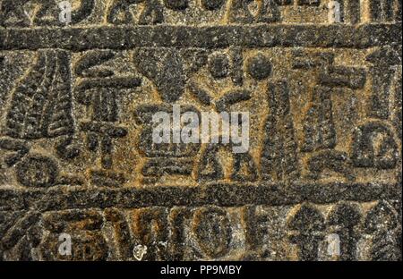 Relief with hieroglyphic text, basalt, 9th century BC, Museum of ...