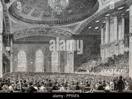 Assembly Rooms and Music Hall, Edinburgh, Scotland, 19th century Stock ...