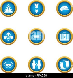 Trestle icons set, flat style Stock Vector Image & Art - Alamy