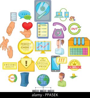 Client icons set, cartoon style Stock Vector Image & Art - Alamy