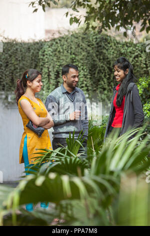 Indian Young professionals chatting Stock Photo - Alamy
