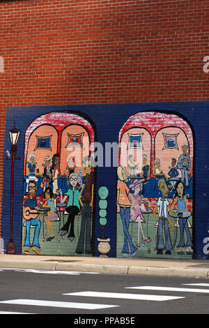 Mural in downtown Harrisonburg, VA, USA Stock Photo - Alamy