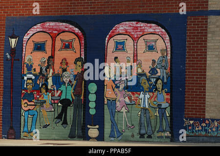 Mural in downtown Harrisonburg, VA, USA Stock Photo - Alamy