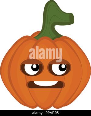 Disgusted halloween pumpkin cartoon character Stock Vector Image & Art ...