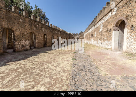 Bakafa's Castle: banqueting Hall. Fasil Ghebbi, Royal Enclosure, Gonder ...