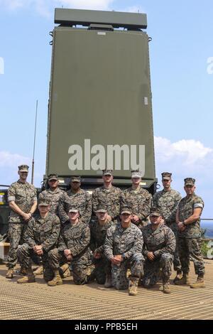 A U.S. Marines corps AN/TPS-80 Ground/Air Task-Oriented Radar (G/ATOR ...