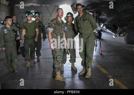Brig. Gen. Michael Borgschulte, the 3rd Marine Aircraft Wing Assistant ...