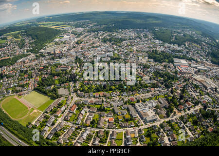Aerial view, Cityscape Neheim, Arnsberg, Sauerland, North Rhine ...