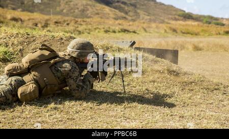 U.S. Marine Corps Cpl. Hugh Nash, a combat engineer with 3rd Landing ...