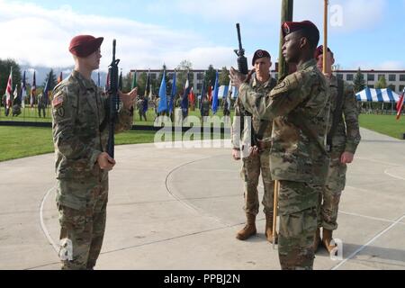 The color guard from the 6th Brigade (Civil Affairs/Psychological ...