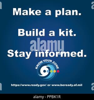 Graphic made to promote Disaster Preparedness Month September 2018. The ...