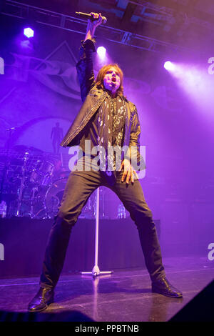 Brighton, UK. 24th September 2018,John Levén, Mic Michaeli,Joey Tempest ...