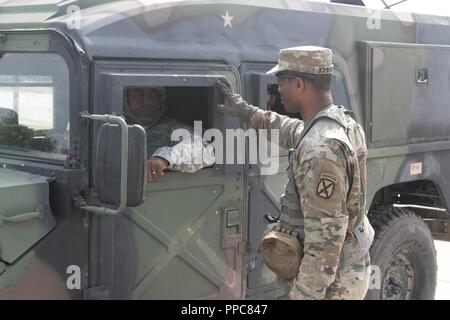 Soldiers from the 181st Infantry Brigade, 1st Battalion, 310th Regiment ...