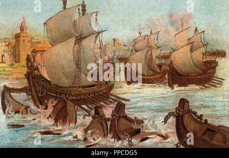 Ramon de Bonifaz y Camargo (1196-1256). Castilian nobleman and marine ...