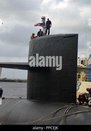 Cmdr. Jared Wyrick, commanding officer of the Ohio-class ballistic ...