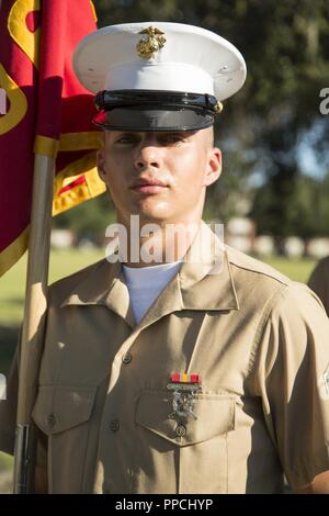 U.S. Marine Corps Pfc. Alan Bulvanoski, honor graduate for Platoon 2090 ...
