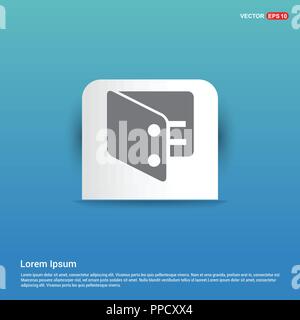 purse icon - Blue Sticker button Stock Vector Image & Art - Alamy