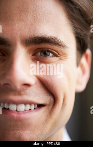Close up of smiling man’s face Stock Photo - Alamy