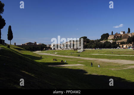 Circus Maximus is an ancient Roman chariot racing stadium and mass ...